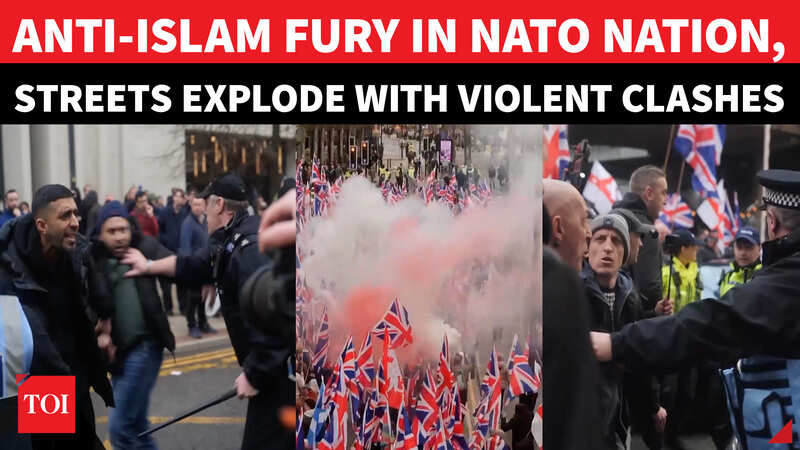 'MUSLIMS DRAINING UK': Anti-Islam Protest Erupts Into Violent ...
