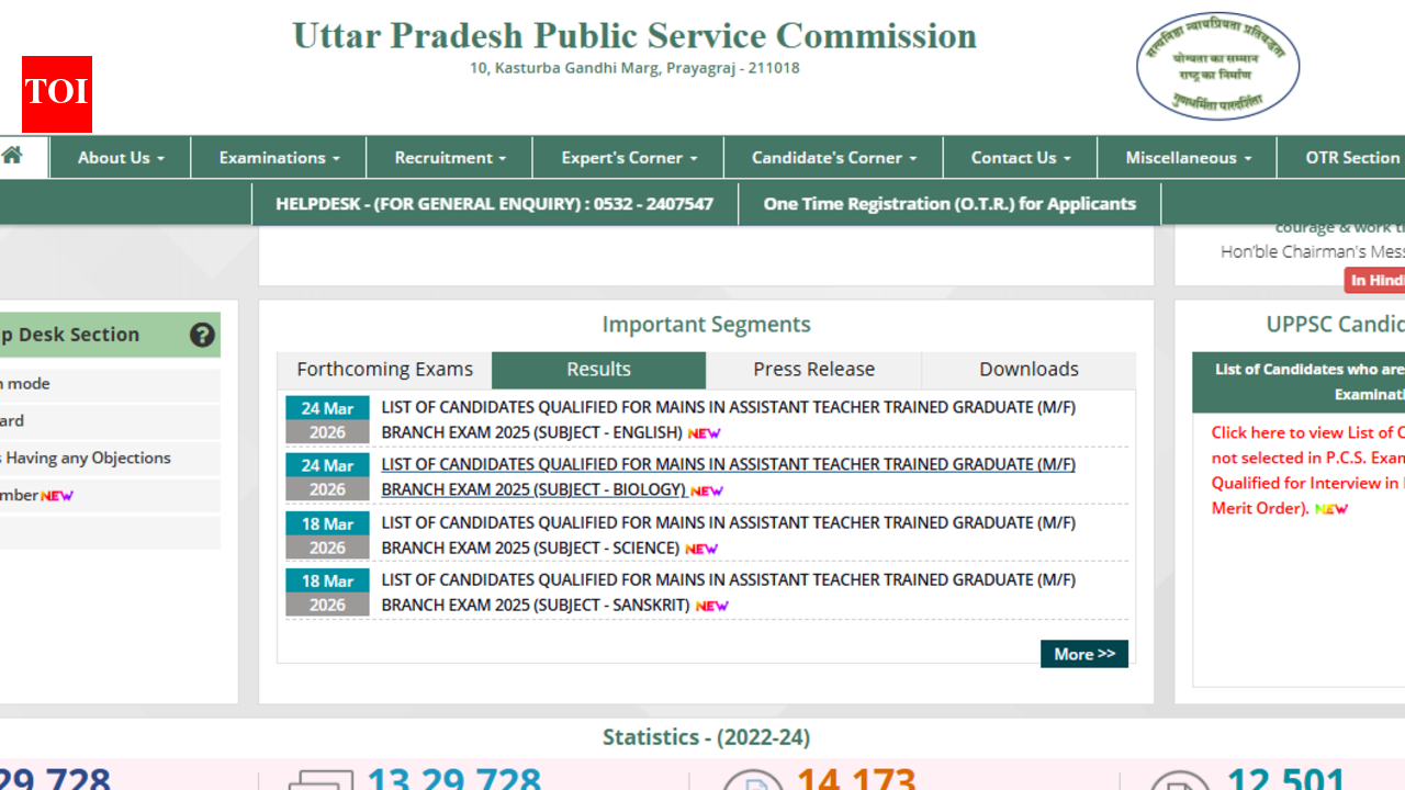 UP LT Grade exam 2026 result for English and Biology released: Direct ...