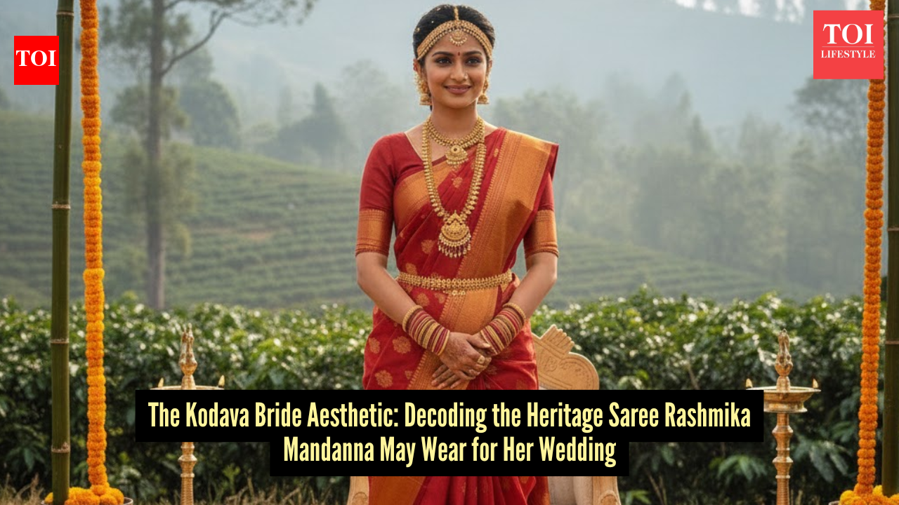 Rashmika Mandanna’s Kodava wedding saree look: Inside the royal Coorg ...