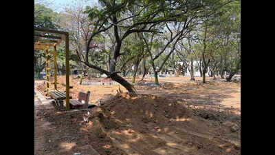 Anna Nagar park dug up since Jan | Chennai News - The Times of India