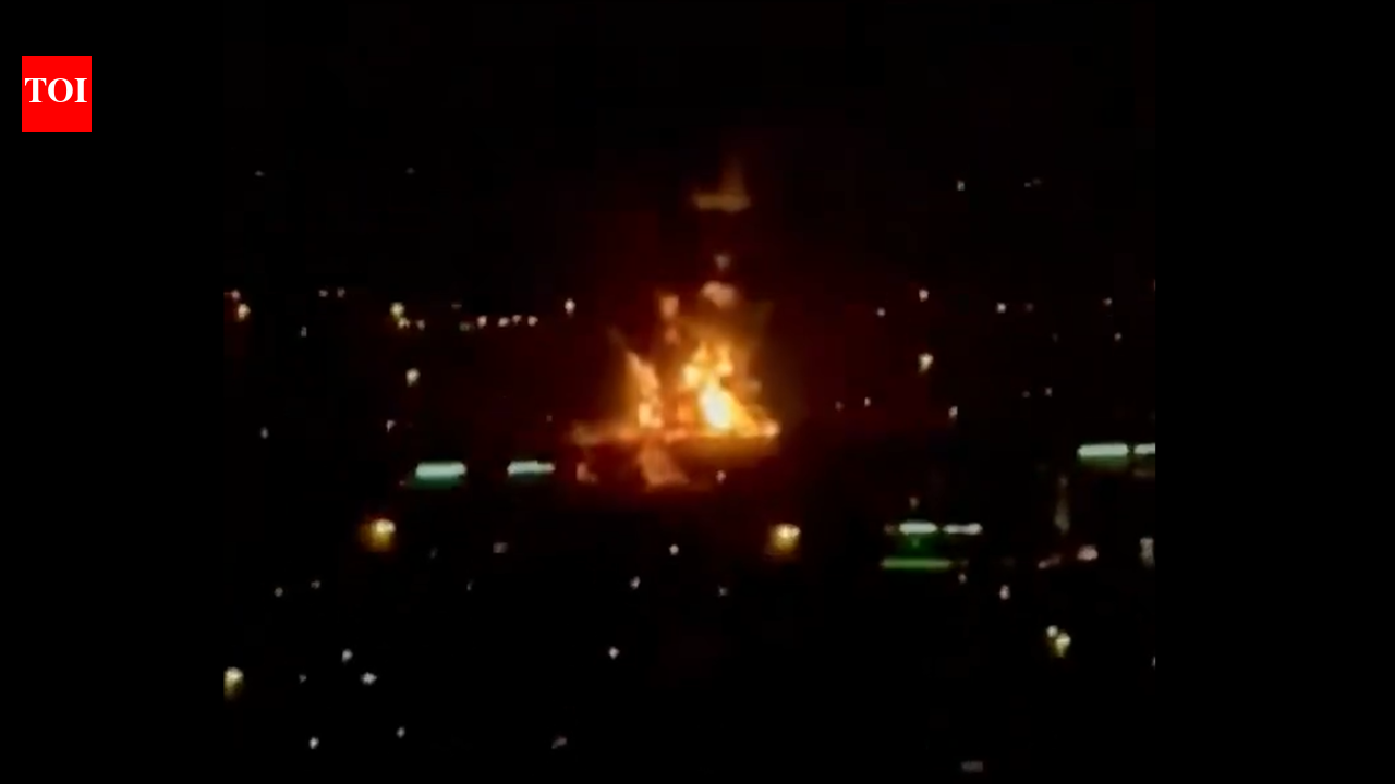 US-Israel-Iran War News Highlights: Drone incident sparks fire near ...