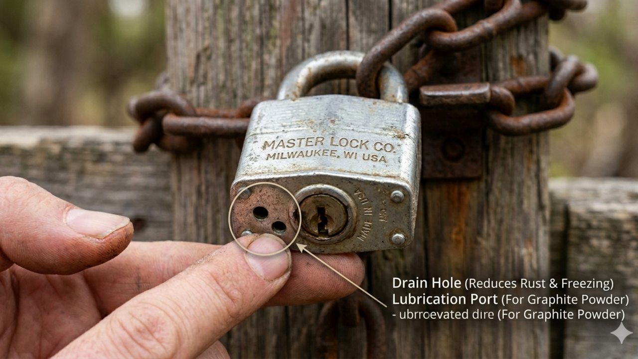 What The Tiny Hole In Your Padlock Actually Does And Why It Matters