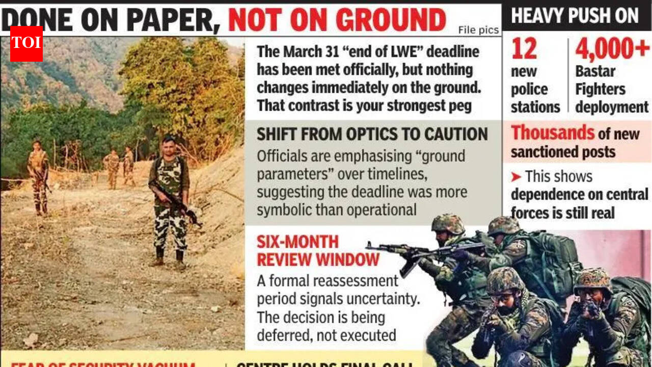 Bastar ticks deadline box, but 40,000 forces not moving out anytime ...