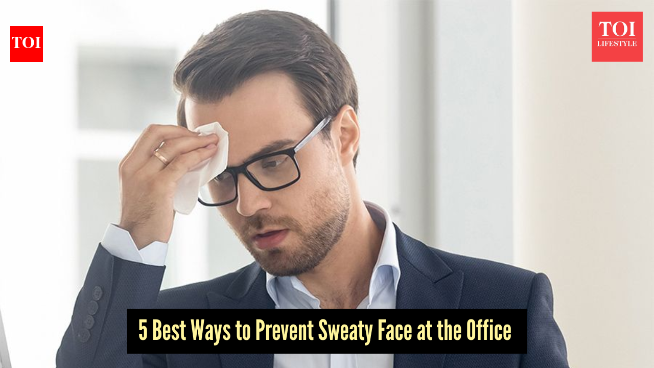 5 quick ways to stop face sweating at work
