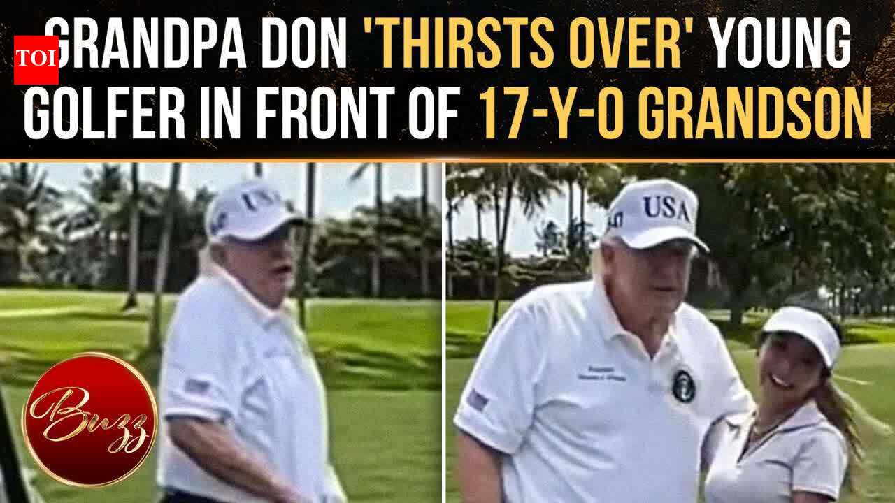 Trump Stops Golf Cart, Praises Woman’s 'Body' In Front Of Grandson ...