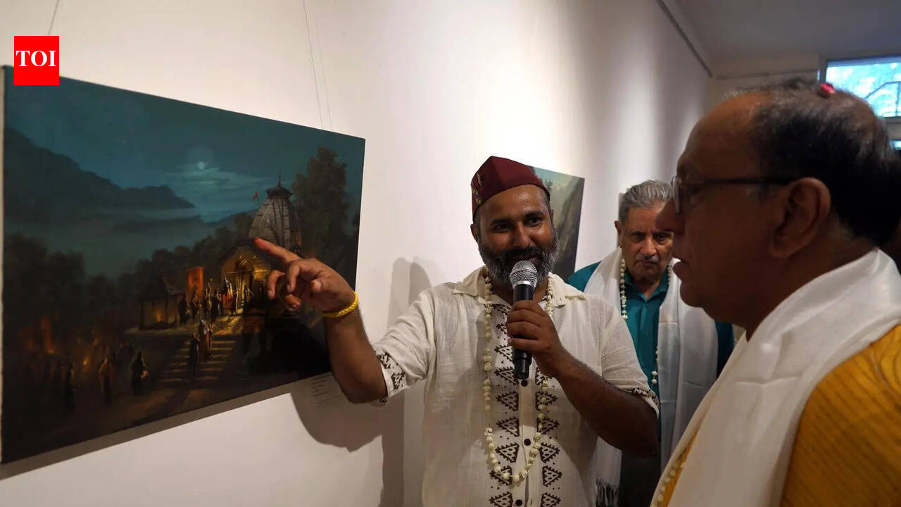 Art work at exhibition a tribute to Himalaya | Varanasi News - The ...