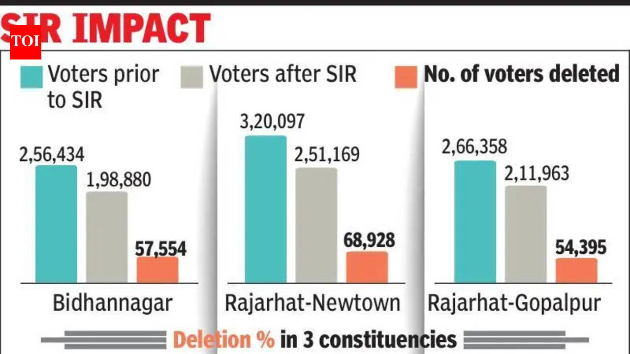 Bidhannagar: 20% voters struck off roll in 3 key seats | Kolkata News ...