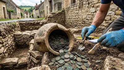 Thousands of 1,700-year-old Roman coins were unearthed in a French ...