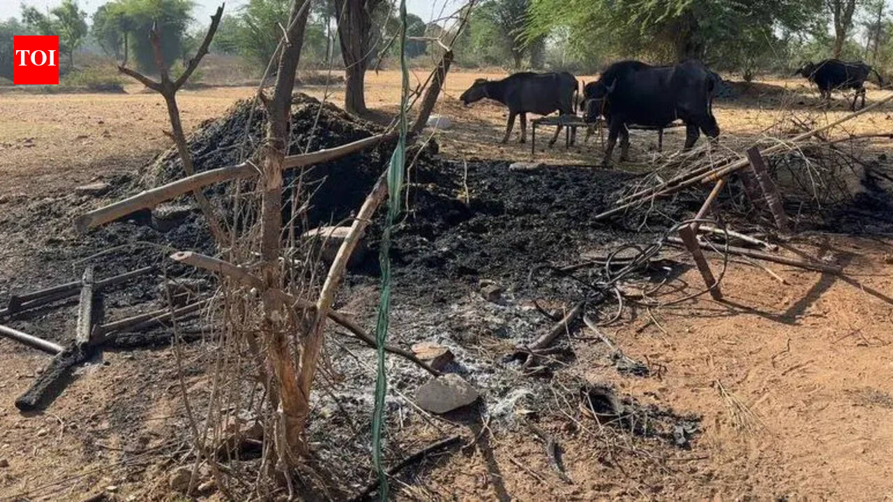 Mob torches houses in Banswara village after youth’s brutal murder ...