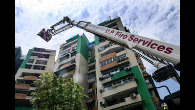 NCR's firefight cranes can’t reach beyond 14 floors | Noida News - The ...