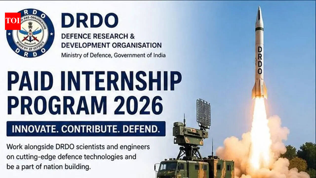 DRDO opens paid internship 2026 with Rs 30,000 stipend, registration ...