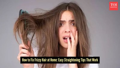 How to fix frizzy hair at home: Simple straightening hacks you can try ...