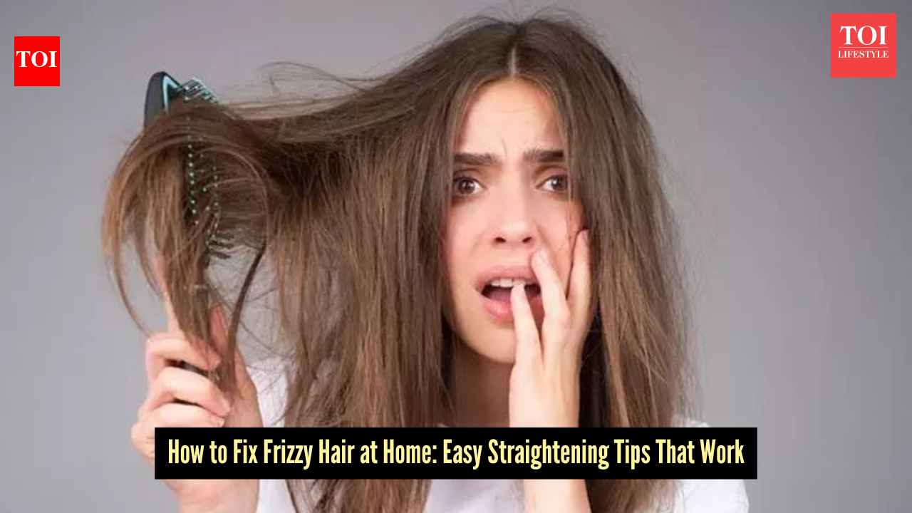 How to fix frizzy hair at home: Simple straightening hacks you can try ...