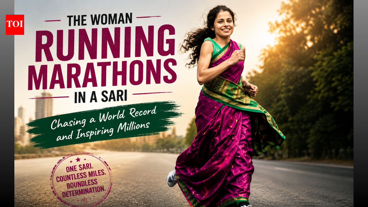 The Woman Running Marathons In A Sari And Chasing A World Record The