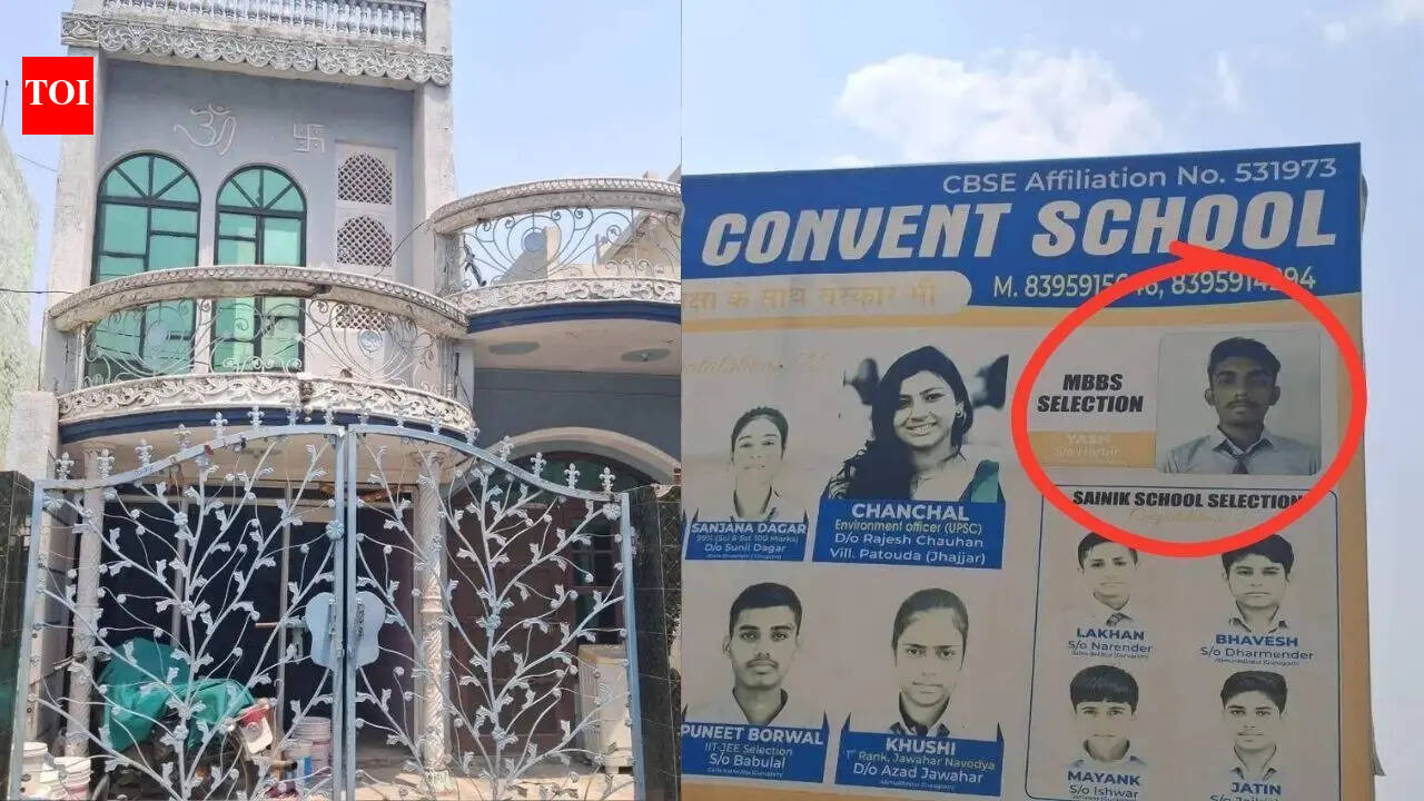 Gurgaon student held for NEET paper leak is on school banner of top ...