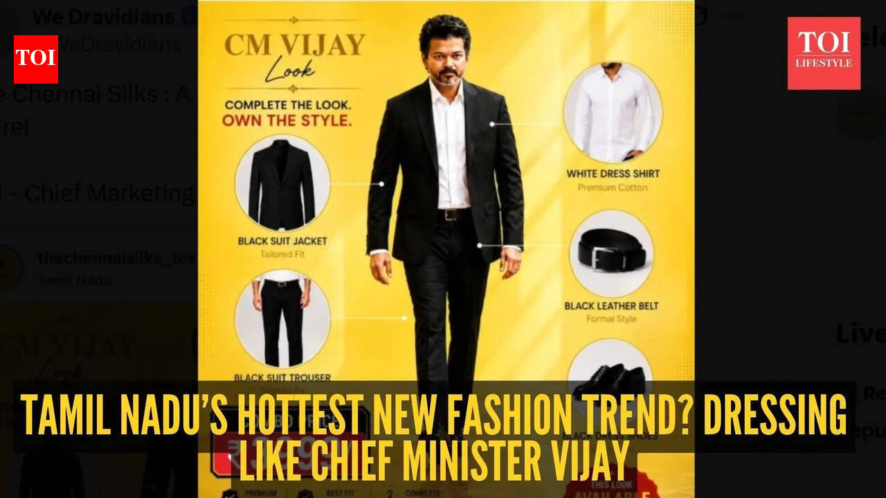 Vijay’s ‘Chief Minister Style’ is going viral - This Tamil Nadu store ...