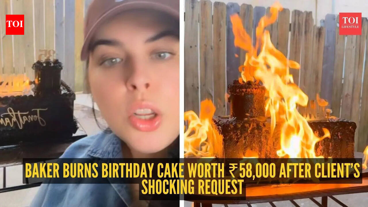 Baker burns birthday cake worth ₹58,000 after client’s shocking request ...