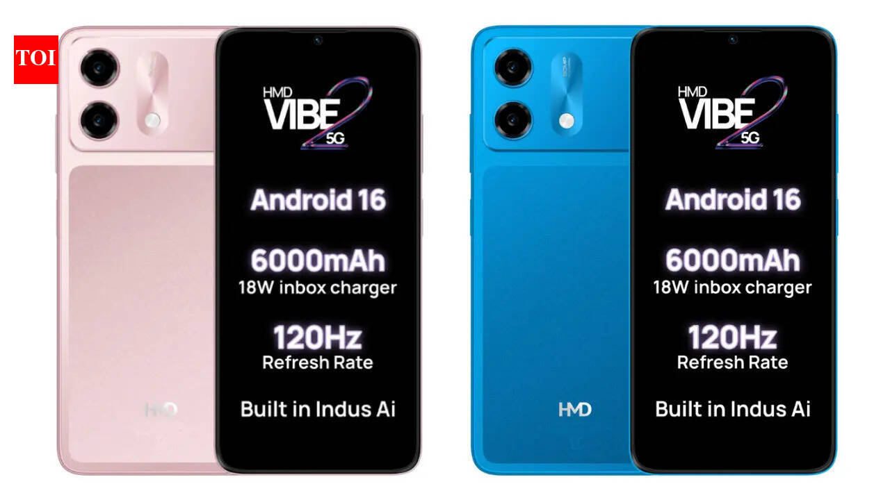 HMD Vibe2 5G launched in India as first smartphone with Indus by Sarvam ...