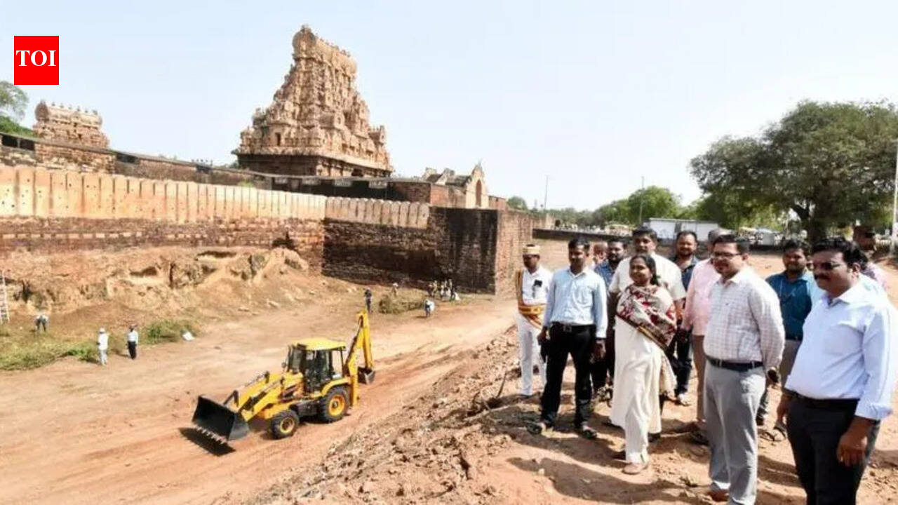 Moat restoration around Big Temple and Thanjavur town on track | Trichy ...
