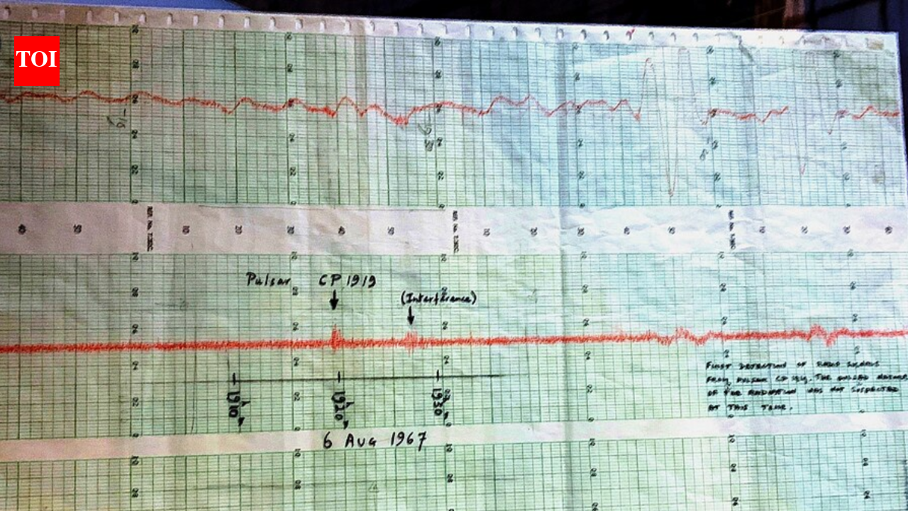 In 1967, a graduate student noticed a bit of scruff in telescope data ...