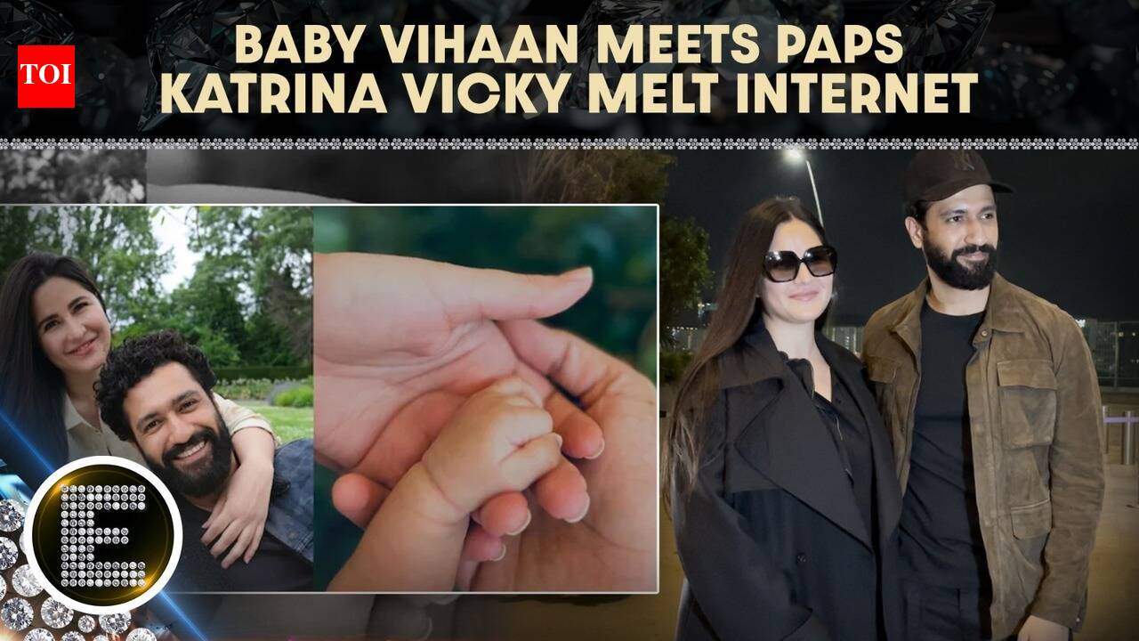 Katrina Kaif and Vicky Kaushal’s baby Vihaan meets paparazzi for first ...
