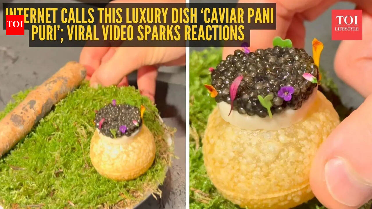 Caviar Pani Puri: Internet calls this luxury dish ‘Caviar Pani Puri ...