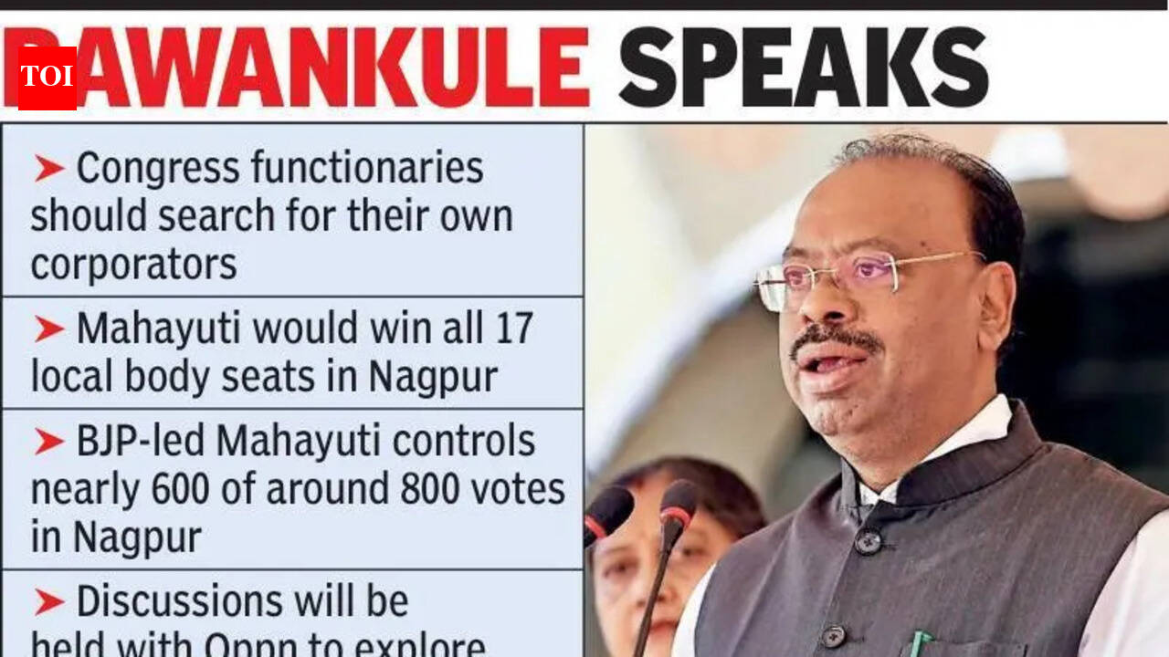Bawankule targets Cong over 60 missing corporators, says Mahayuti will ...