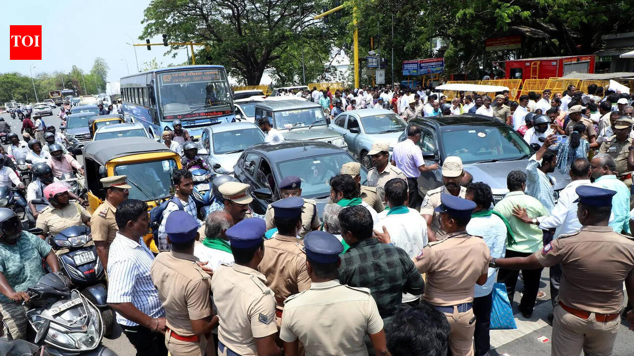 Farmers protest TVK govt crop loan waiver announcement | Chennai News ...
