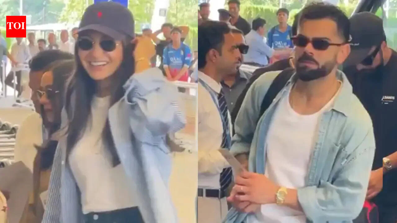 Virat Kohli and Anushka Sharma TWIN at the Dharamshala airport, couple ...