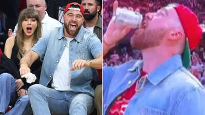 "It was a classy chug": Travis Kelce went viral chugging a beer next to ...