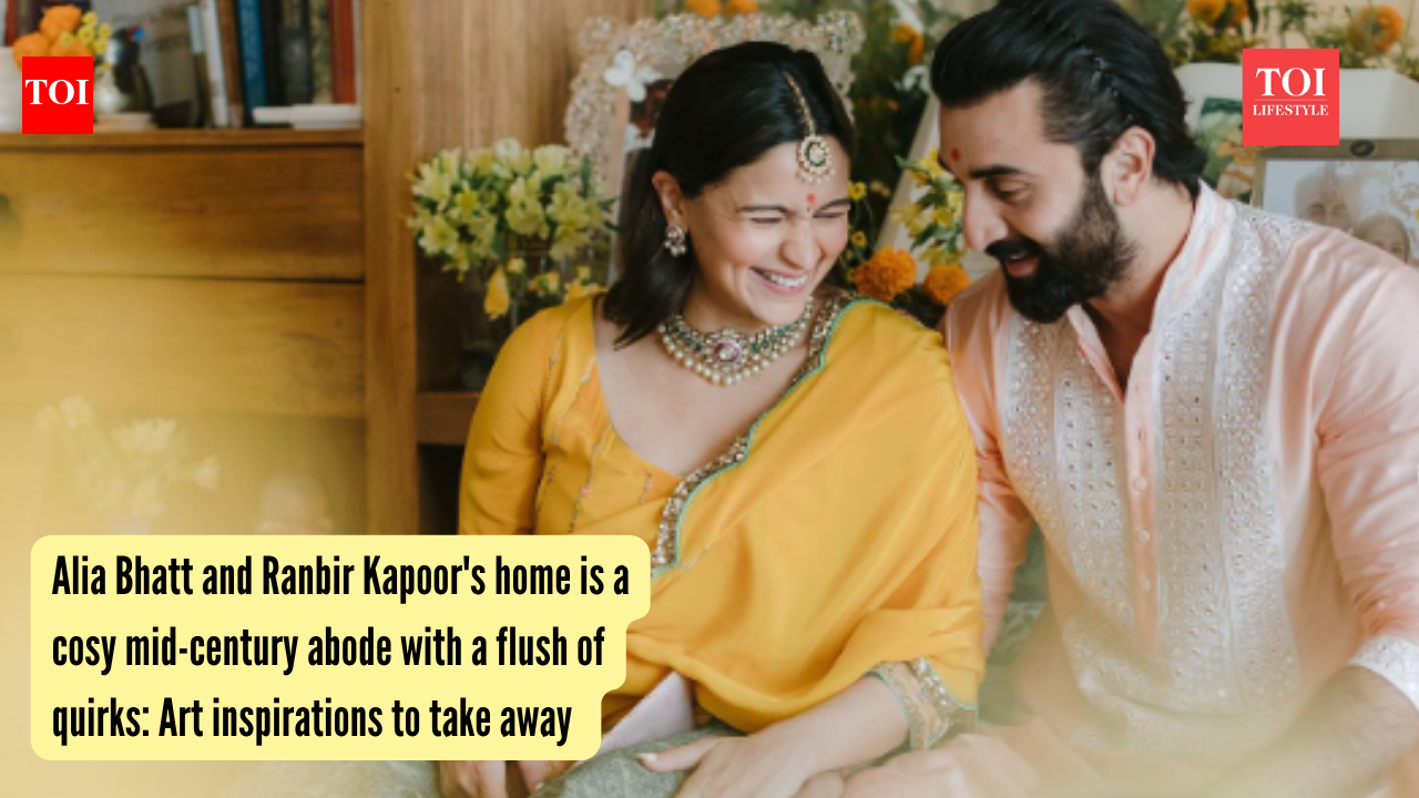Alia Bhatt and Ranbir Kapoor's home is a cosy mid-century abode with a ...