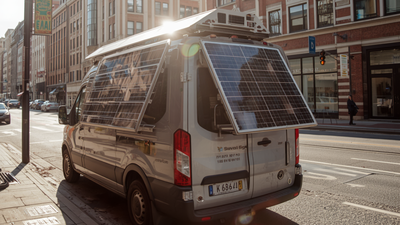 Van-mounted solar panels generated more power than expected: Scientists ...