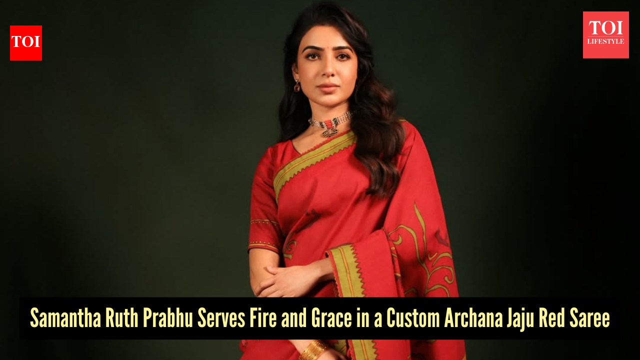 Samantha Ruth Prabhu wrapped herself in red-hot glamour with a custom ...