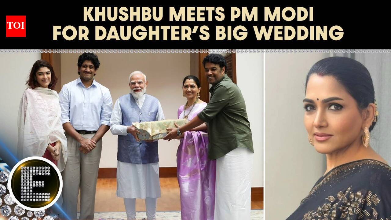 Khushbu Sundar Meets Narendra Modi To Personally Invite Him To Daughter ...
