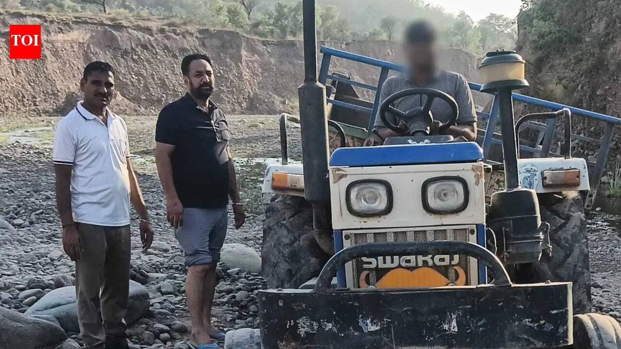Undercover raid foils illegal mining in Panchkula; tractor-trolley ...