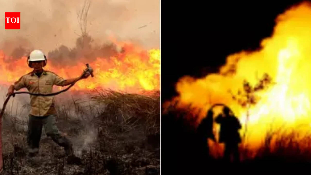 A massive fire broke out in Indonesia's Central Jakarta - The Times of ...