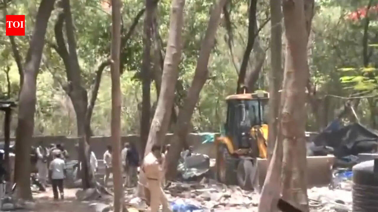 Illegal dargah in Aarey razed amid tight security | Mumbai News - The ...