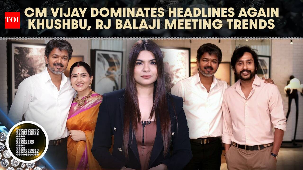 Khushbu Sundar meets CM Vijay; RJ Balaji credits Karuppu boost as ...