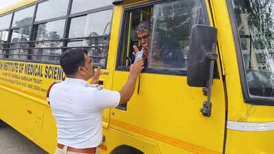Shivamogga cops crackdown on drunk school bus drivers | Mysuru News ...