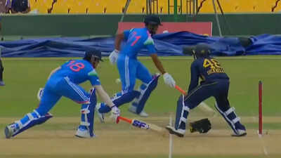 Watch: Bat blocked by Dickwella's foot? Priyansh Arya's freak run-out ...