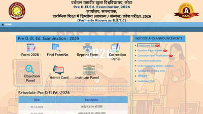 Rajasthan BSTC Pre D.El.Ed result 2026: Website down, here's how to ...