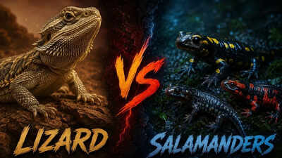 Lizard vs. Salamander: They look so similar despite being completely ...