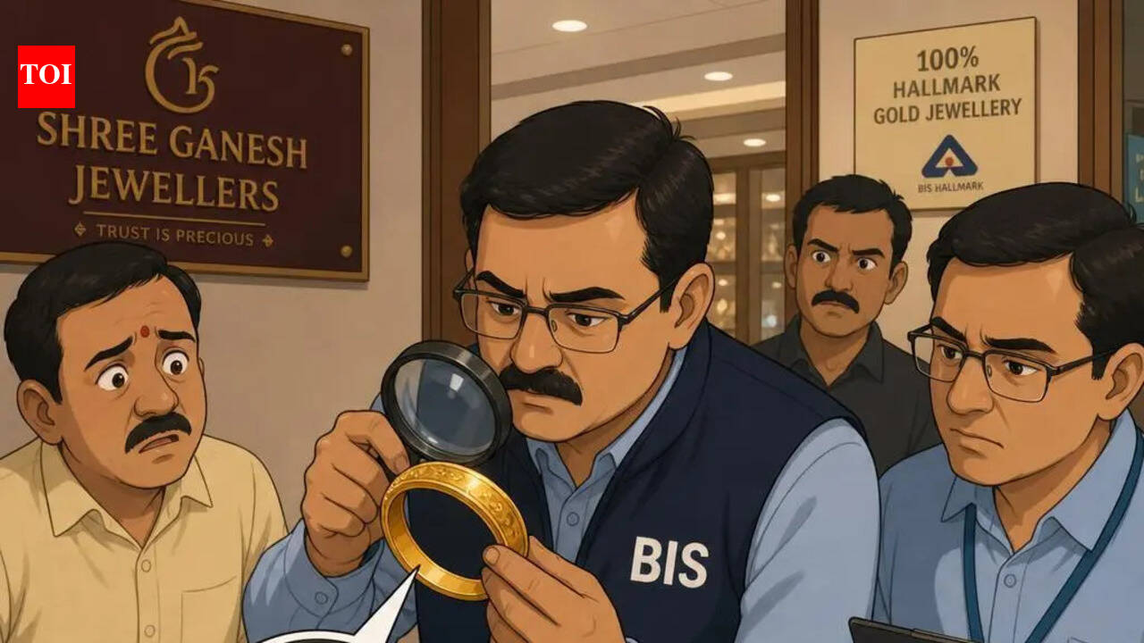 Fake hallmark raid: BIS seals jeweller, seizes 690g gold | Hubballi ...
