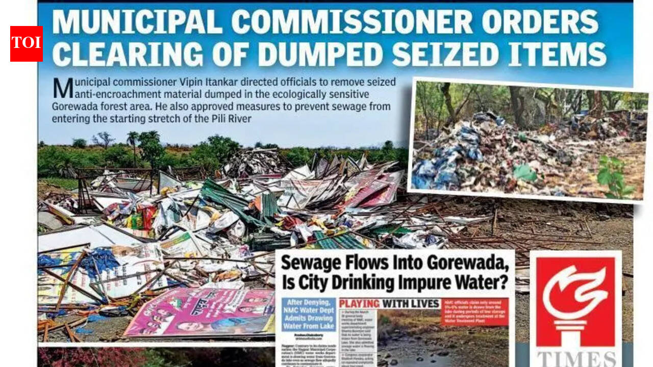 NMC Wakes Up To Gorewada Mess, Pili Pollution | Nagpur News - The Times ...