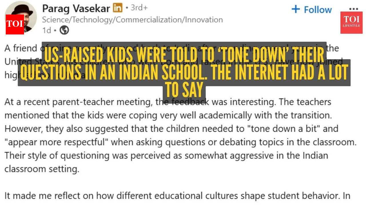 US-raised kids told to 'tone down' in Indian school for asking too many ...