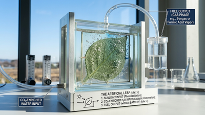 Scientists build an artificial leaf that turns sunlight, water and CO₂ ...