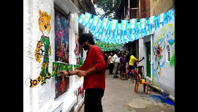 Brazil at heart & football in soul, Kolkata’s World Cup para dresses up ...