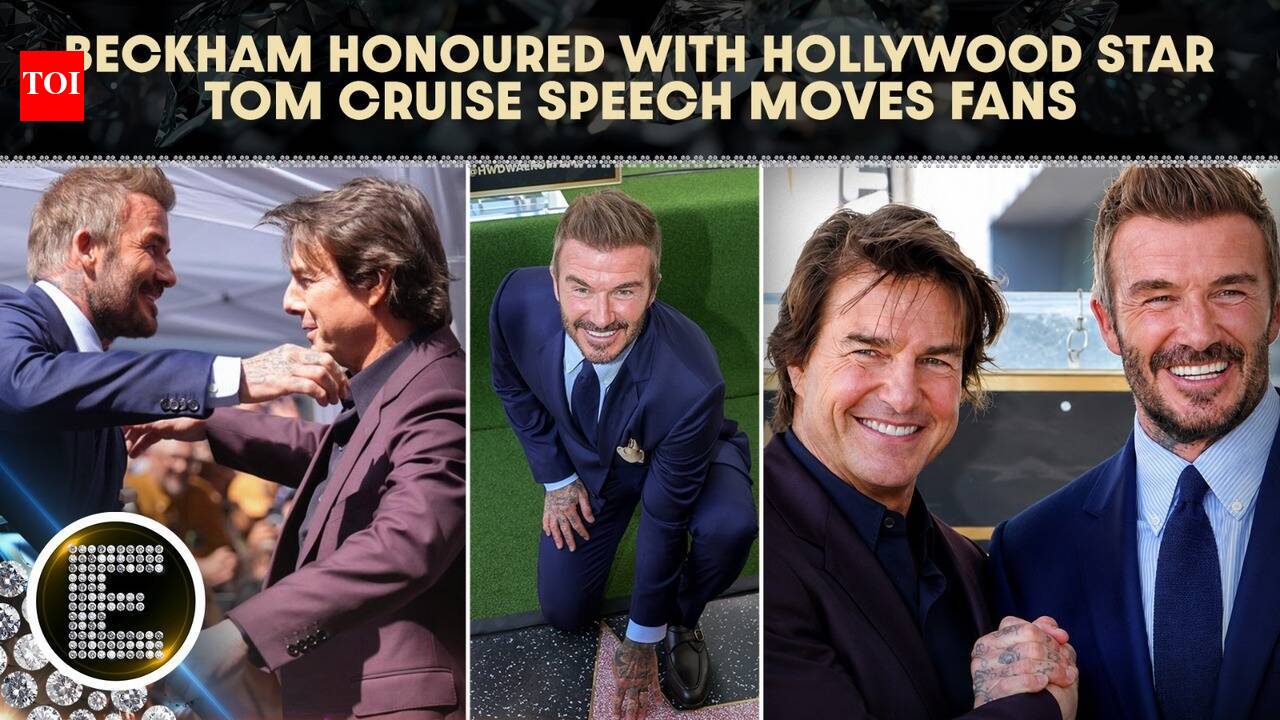 David Beckham gets Hollywood Walk of Fame star; Tom Cruise's tribute ...