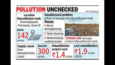 WRD takes up rehabilitation of Mavadikulam tank, but sewage inflow ...