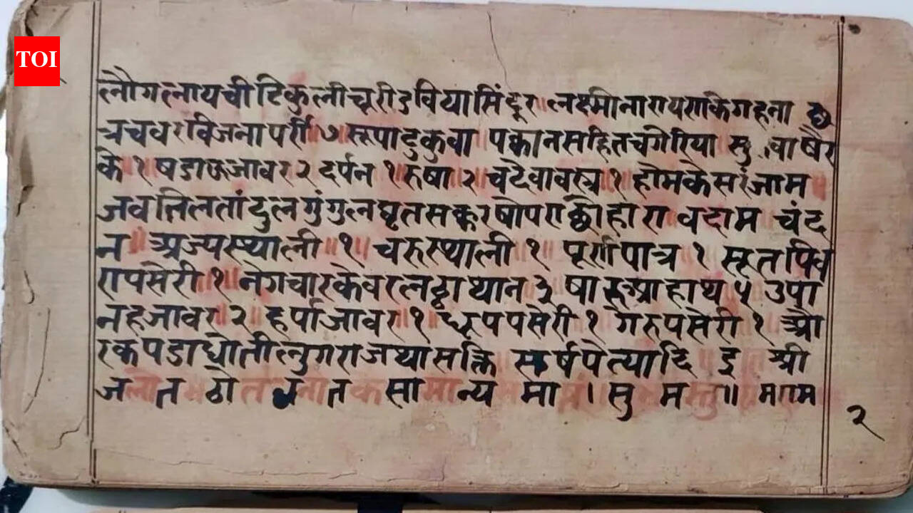 375-year-old palm-leaf manuscript among 38 rare docus found in CG ...